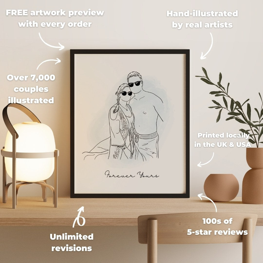 Custom Line Illustration – Born Beau