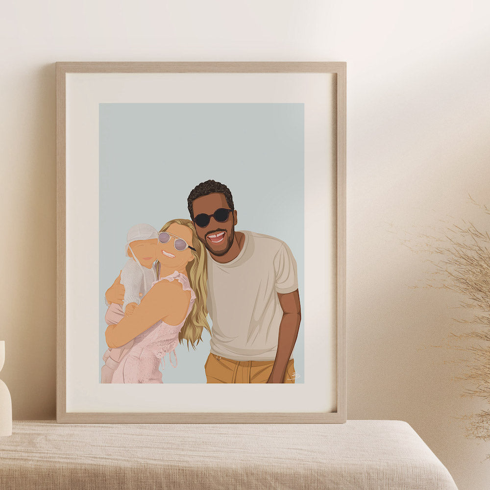 Custom Family Illustration – Born Beau