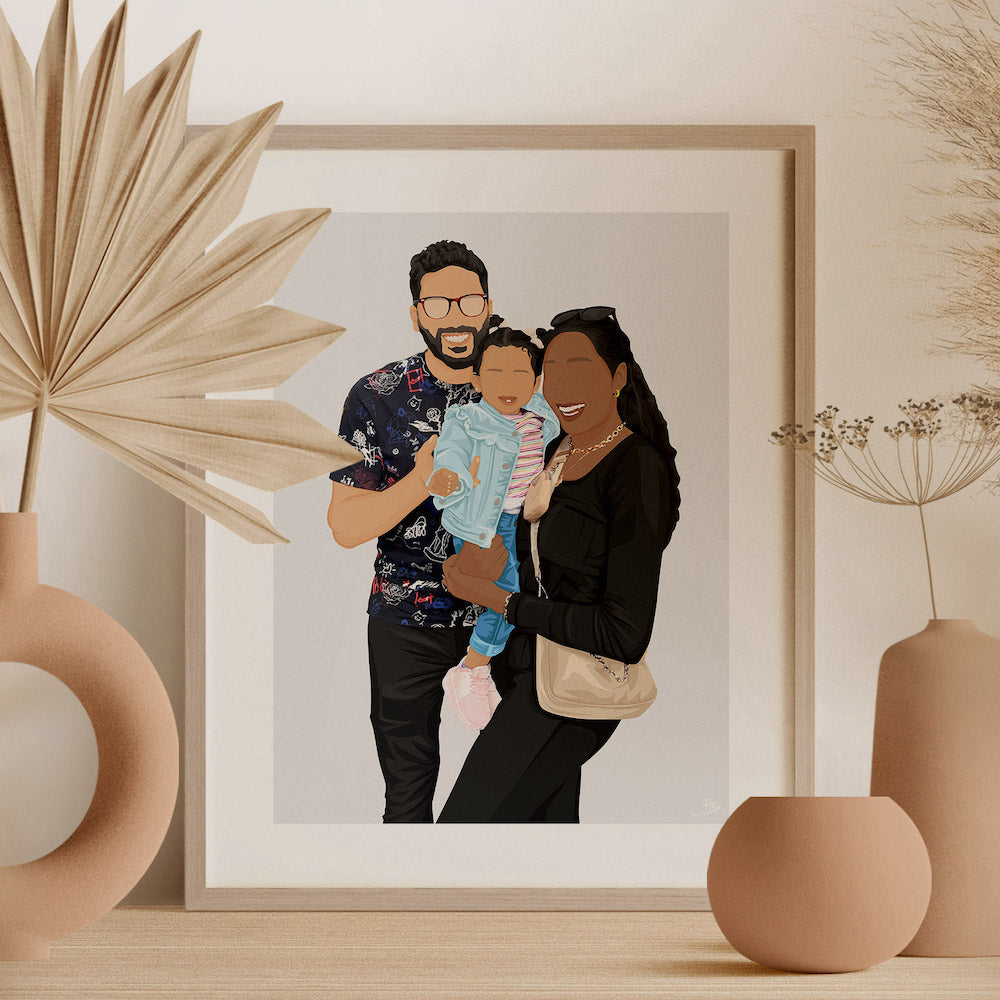 Custom Family Illustration – Born Beau
